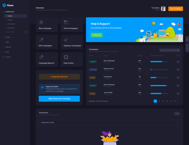 Keen - Multi-demo Bootstrap 5 HTML Admin Dashboard Template by Keenthemes